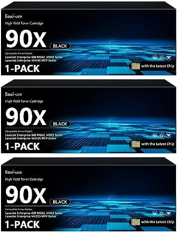90X Black High-yield Toner Cartridge with CHIP (3-Pack) | Replacement ...