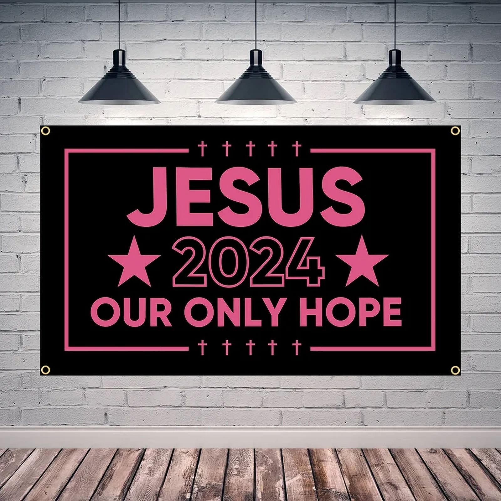 90X150cm JESUS 2024 OUR ONLY HOPE Flag Polyester Printed Decoration ...