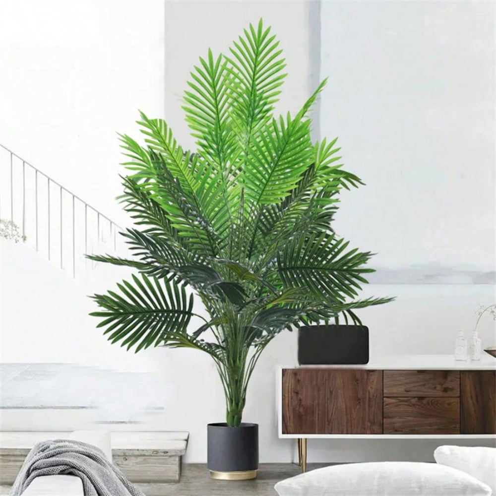 90cm-120cm Large Artificial Palm Tree, Simulated Green Plants, Plastic ...