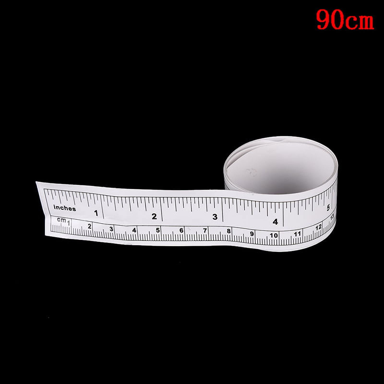 (90cm) 45/90cm Vinyl Metric Measure DIY Self Adhesive Measuring Tape Soft Ruler Sticker ...