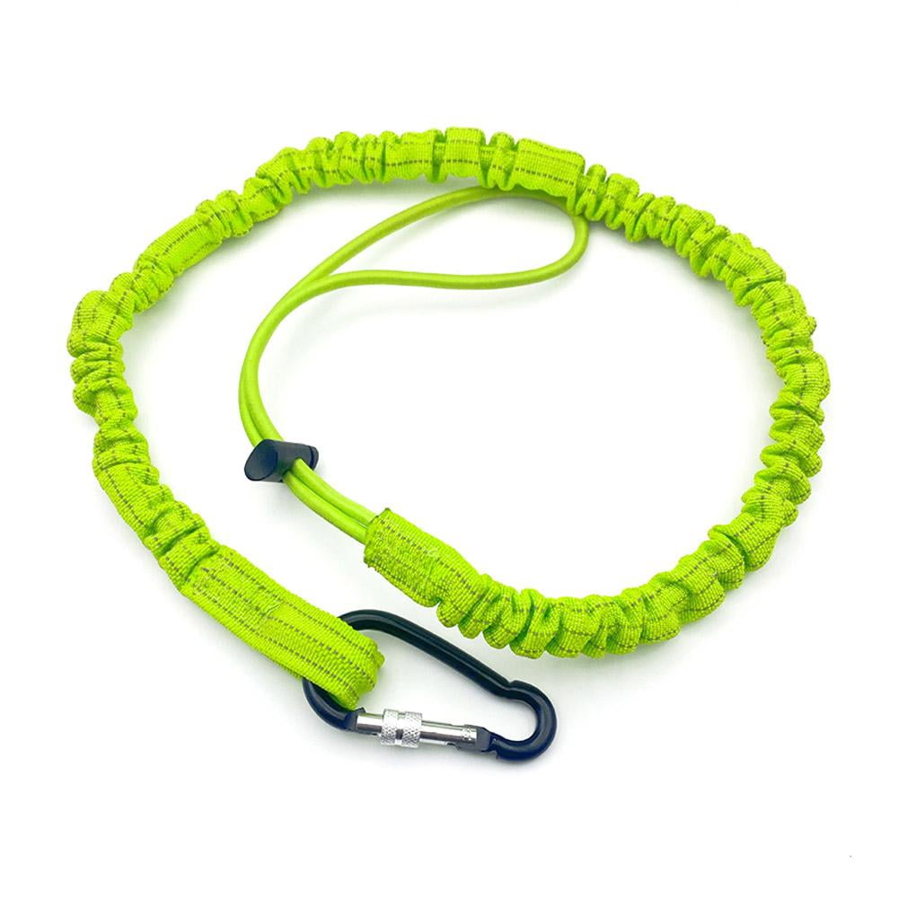 90cm Carabiner Lanyard Retractable Safety Rope Telescopic mbing Elastic ...