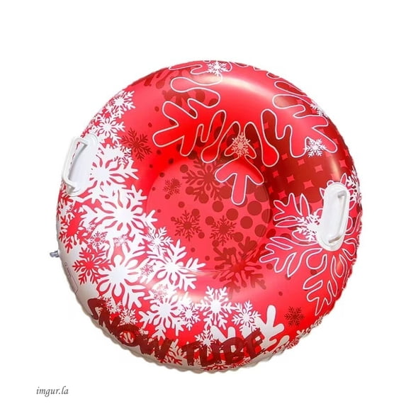 90cm Inflatable Snow Tube - Thickened PVC Cold-Resistant Snow Sled with ...