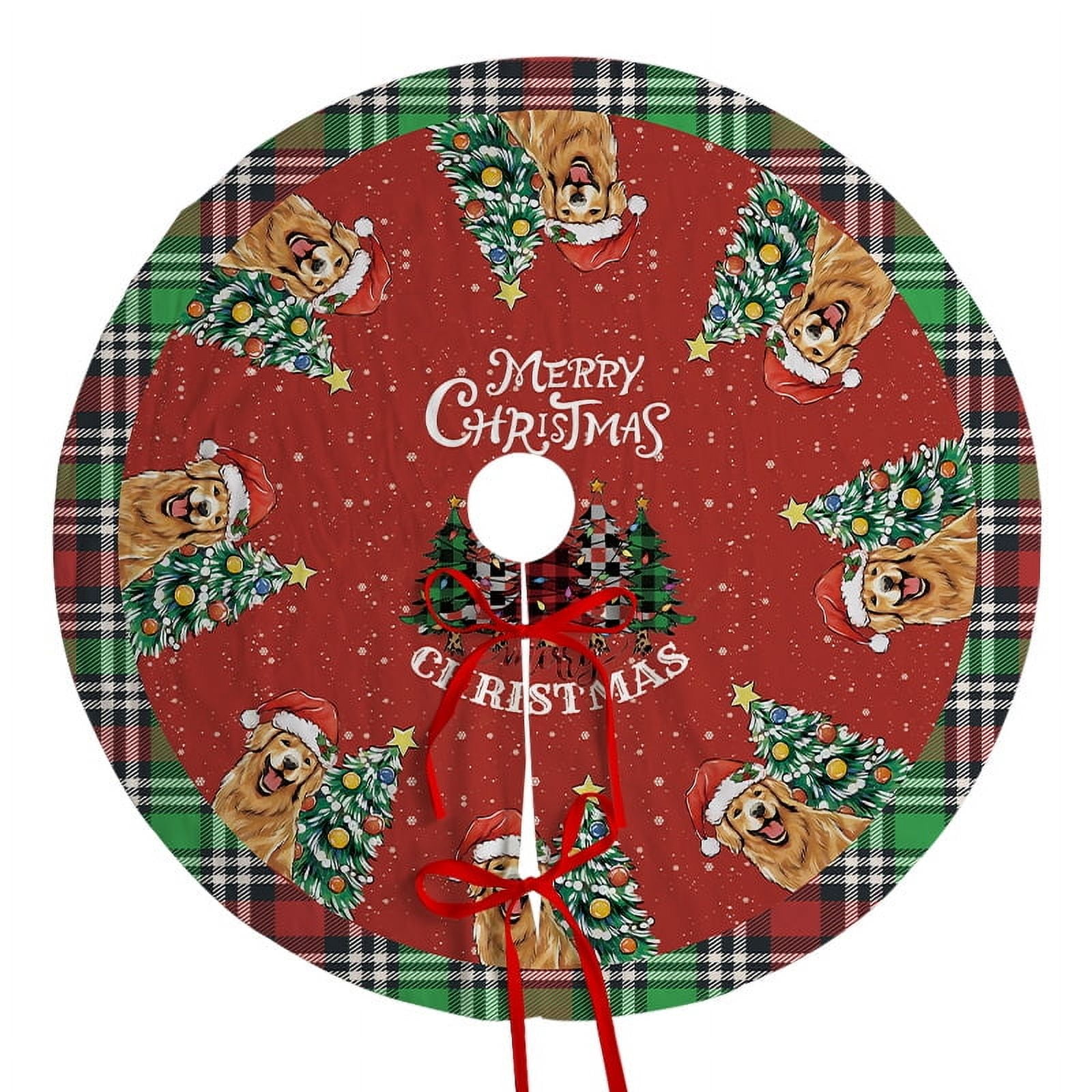 Tree Skirt Retro Christmas Decorations - Lebanon Vintage Christmas Tree ...