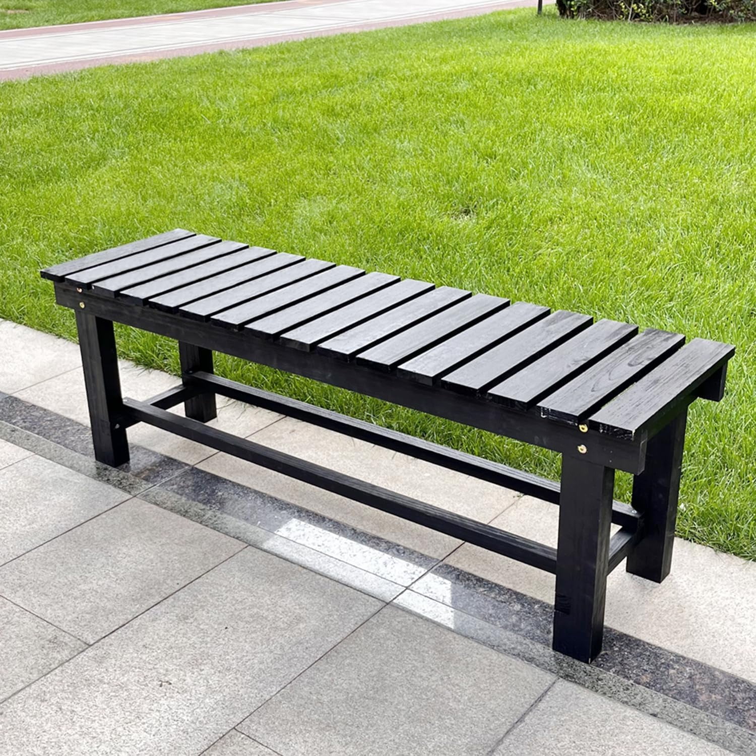90cm Outdoor Garden Benches Weatherproof Patio Bench Two-Person Seat ...