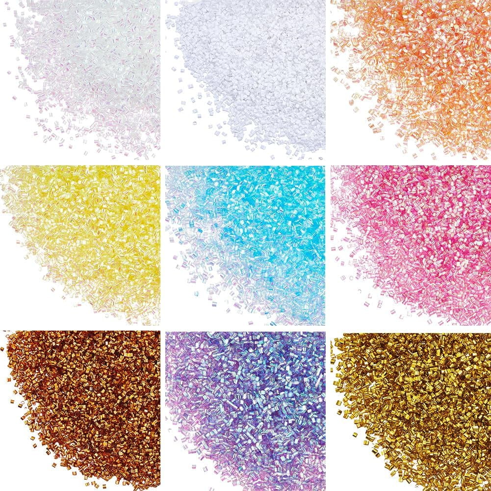 90g 9 Colors Bingsu Bead Crispy Bingsu Beads White Pink Gold Plastic ...