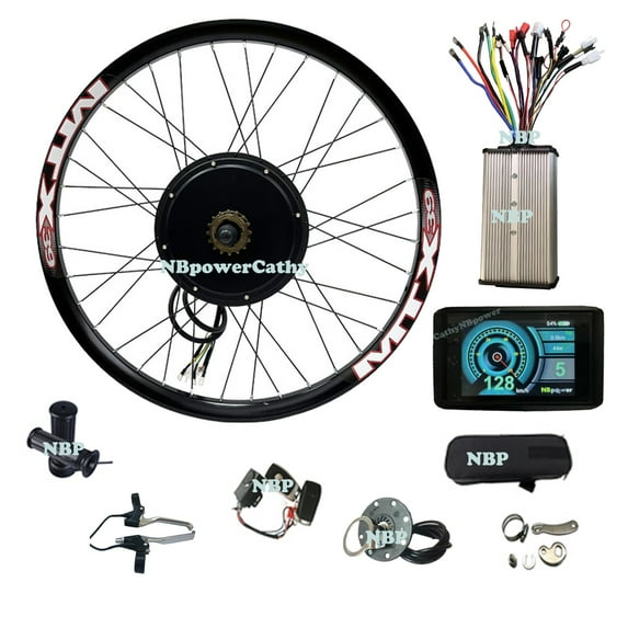 90km/h Speed 29inch 135mm Dropouts E-bike Kit 48V-72V 3000w E bike ...