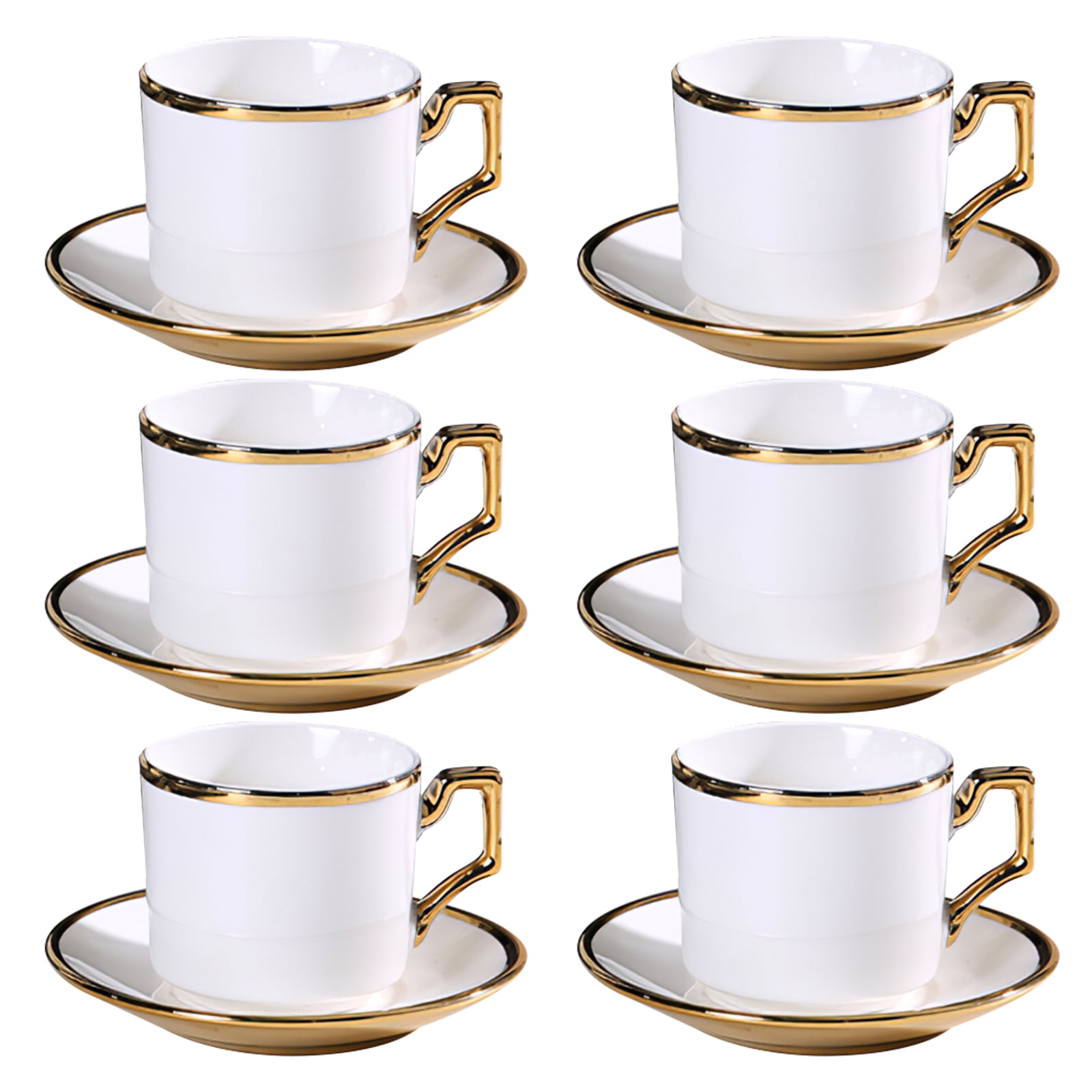 90ml Electroplated Espresso Cups with Saucers – Gift Ready (Includes ...