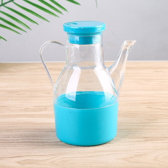 90ml Plastic Oil Bottle Set - 2 Pieces, Assorted Colors for Cooking and ...