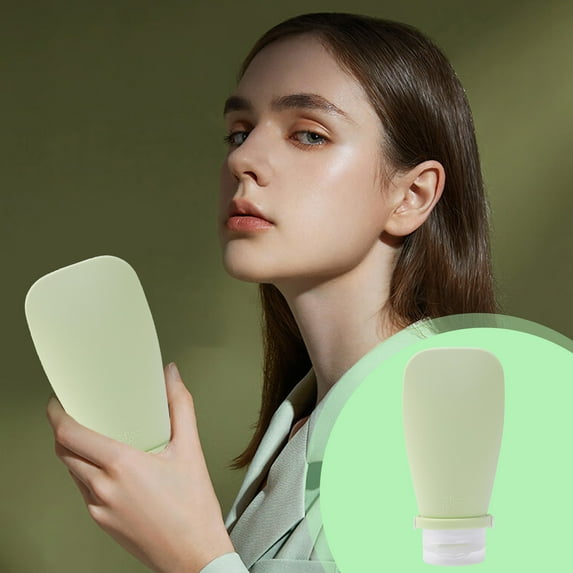 90ml Silicone Travel Bottle Set | Portable Squeeze Flip-Top Container ...