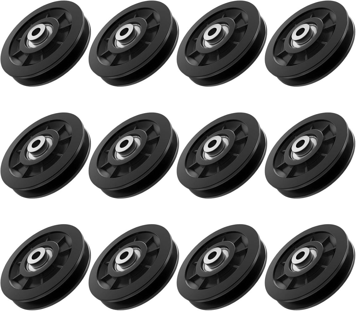 90mm/3.5" Nylon Bearing Gym Pulley Wheel, Universal Exercise ...