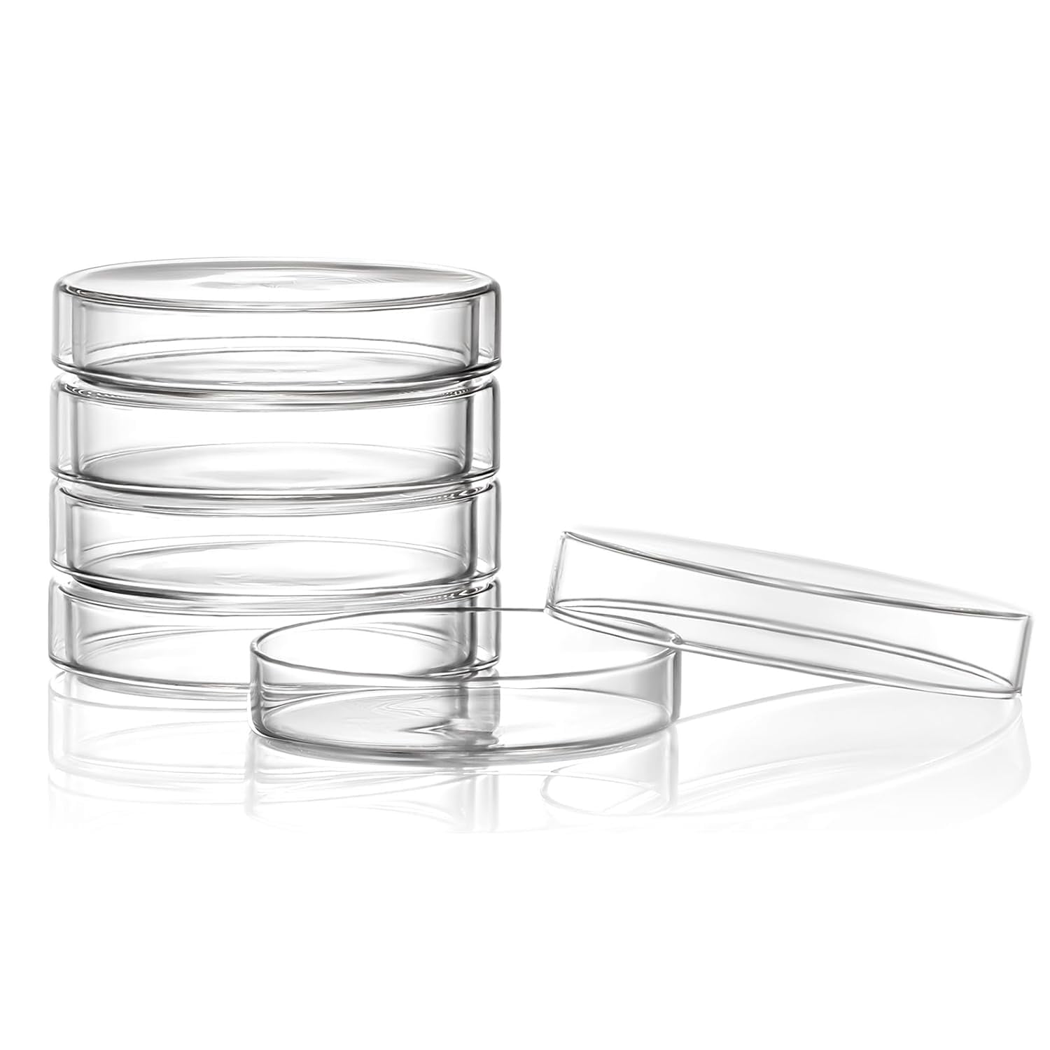 90mm Glass Petri Dish with Lids High Borosilicate Glass Petri Dishes ...