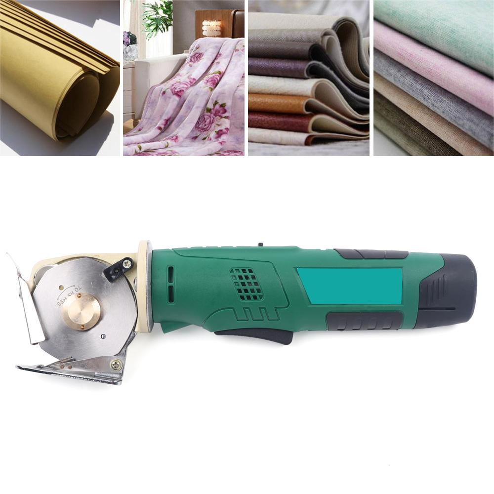 90mm Rotary Blade Fabric Cutter Cordless Electric Cloth Cutting Machine ...