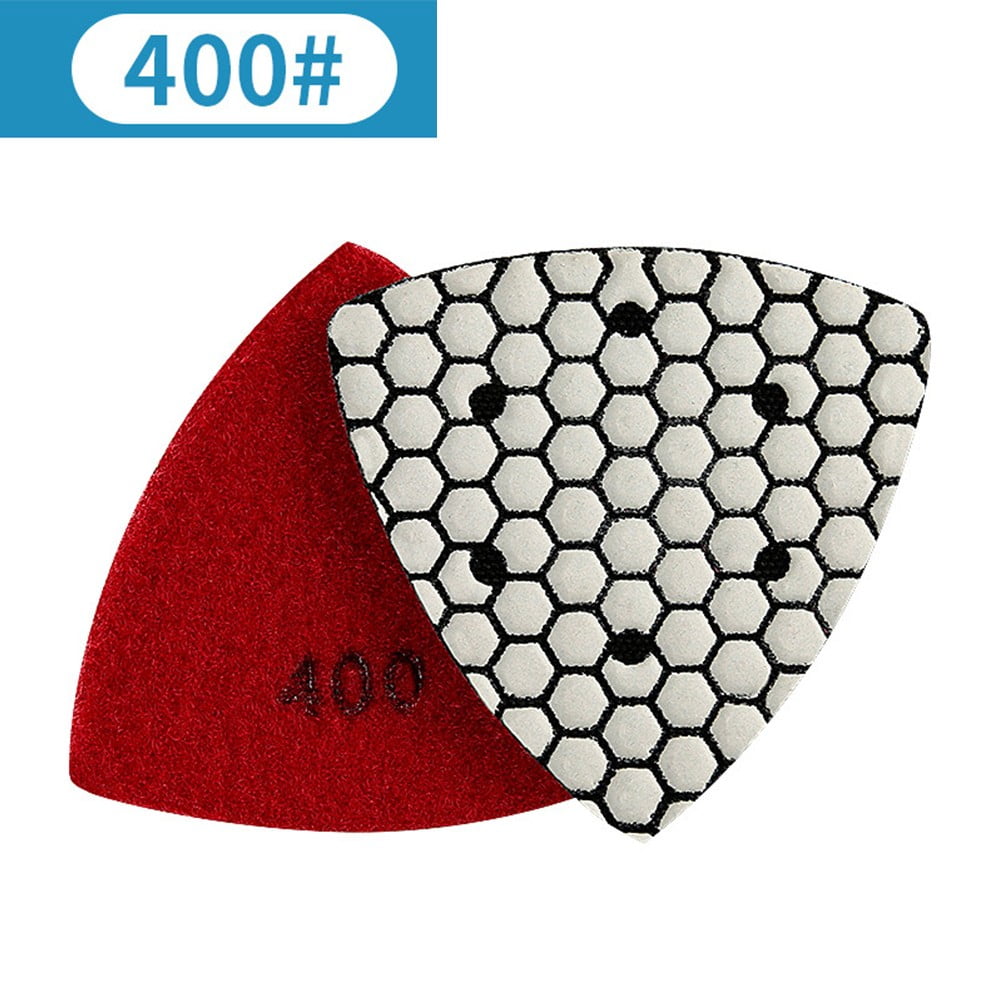 90mm Triangle Diamond Dry Polishing Pads for Granite Marble Stone ...