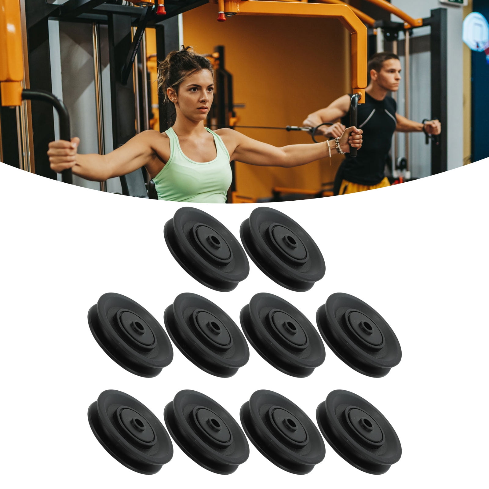 90mm Universal Nylon Cable Pulley, Smooth, Quiet Operation With Premium ...