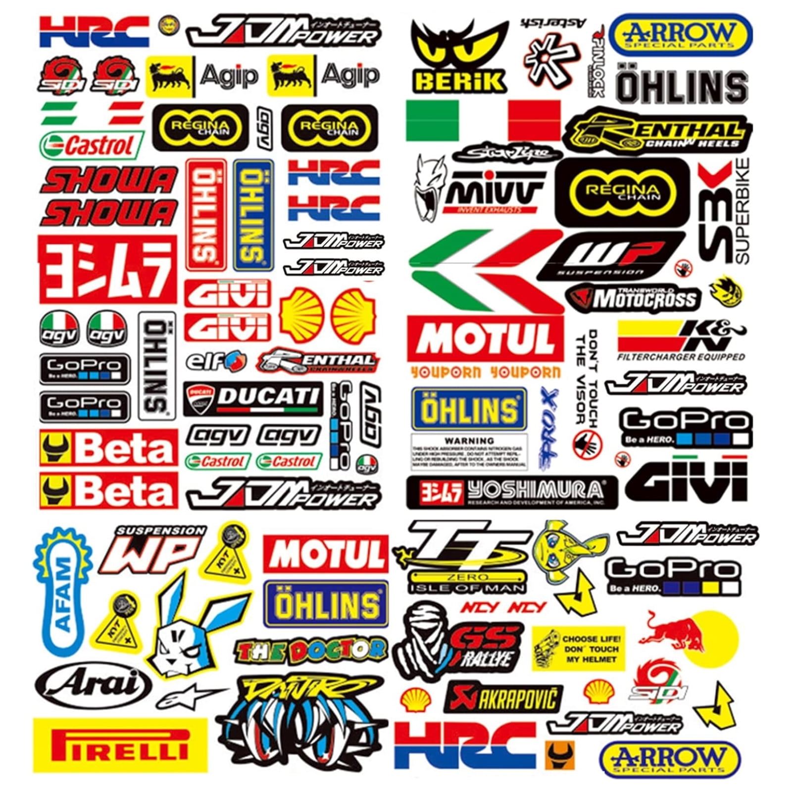 90pcs Car Stickers Decals Packs, Cartoon Funny Stickers Pvc Stickers ...