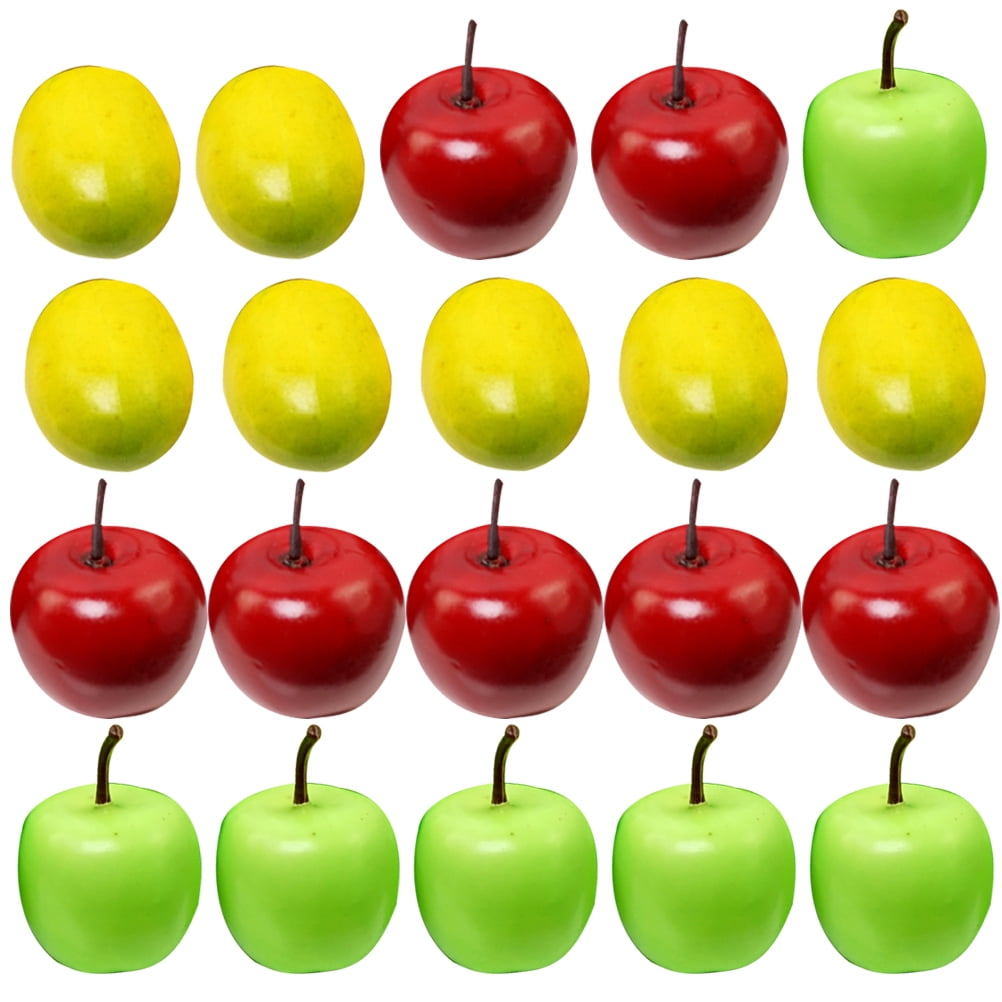 90pcs Mini Fake Apples Artificial Apples Simulation Fruits Foams Apples ...
