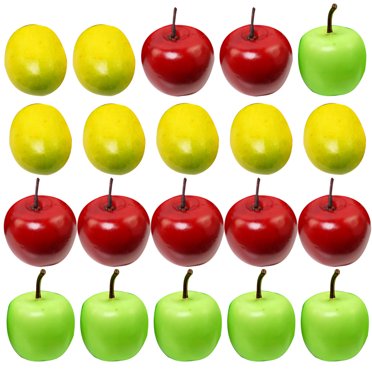 Vasefill 6-Pack Artificial Green Red Pear Pears Fruit Six Pieces Faux ...