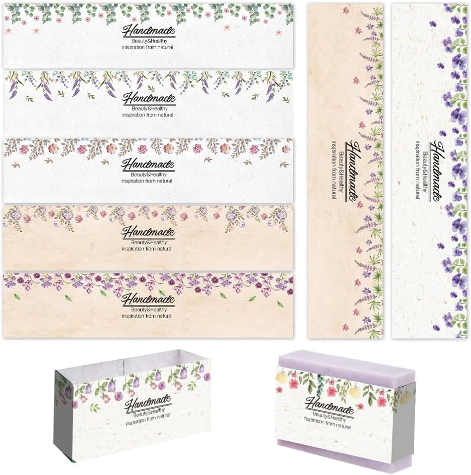 90pcs Soap Paper Wrap 9 Style Leaf Border Soap Wrap Labels Vintage ...