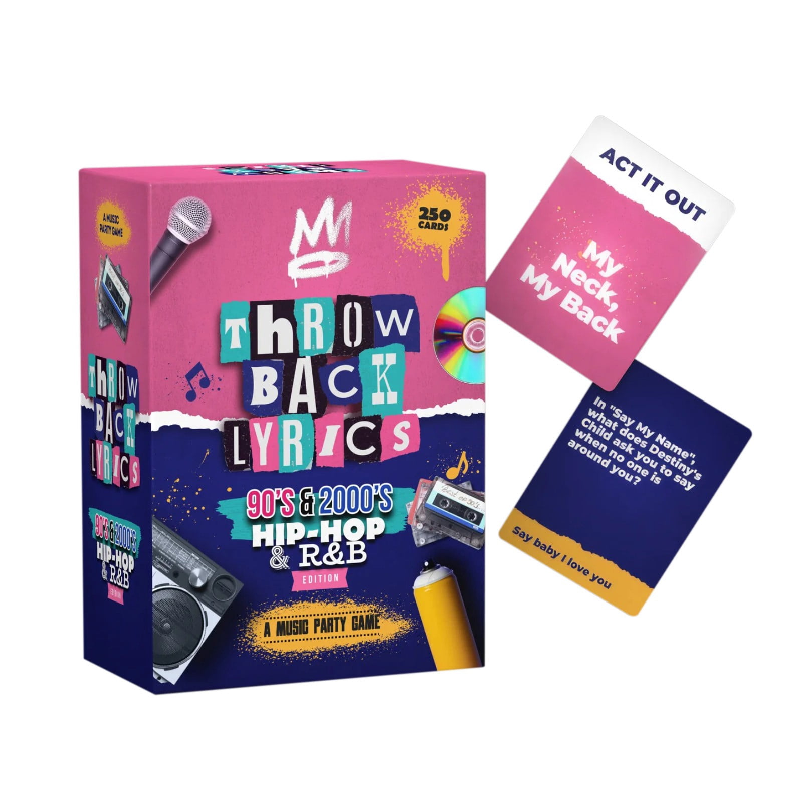 The 90s & 2000s Hip-Hop & R&B Music Party Game | Rap R&B Game 250 Cards ...