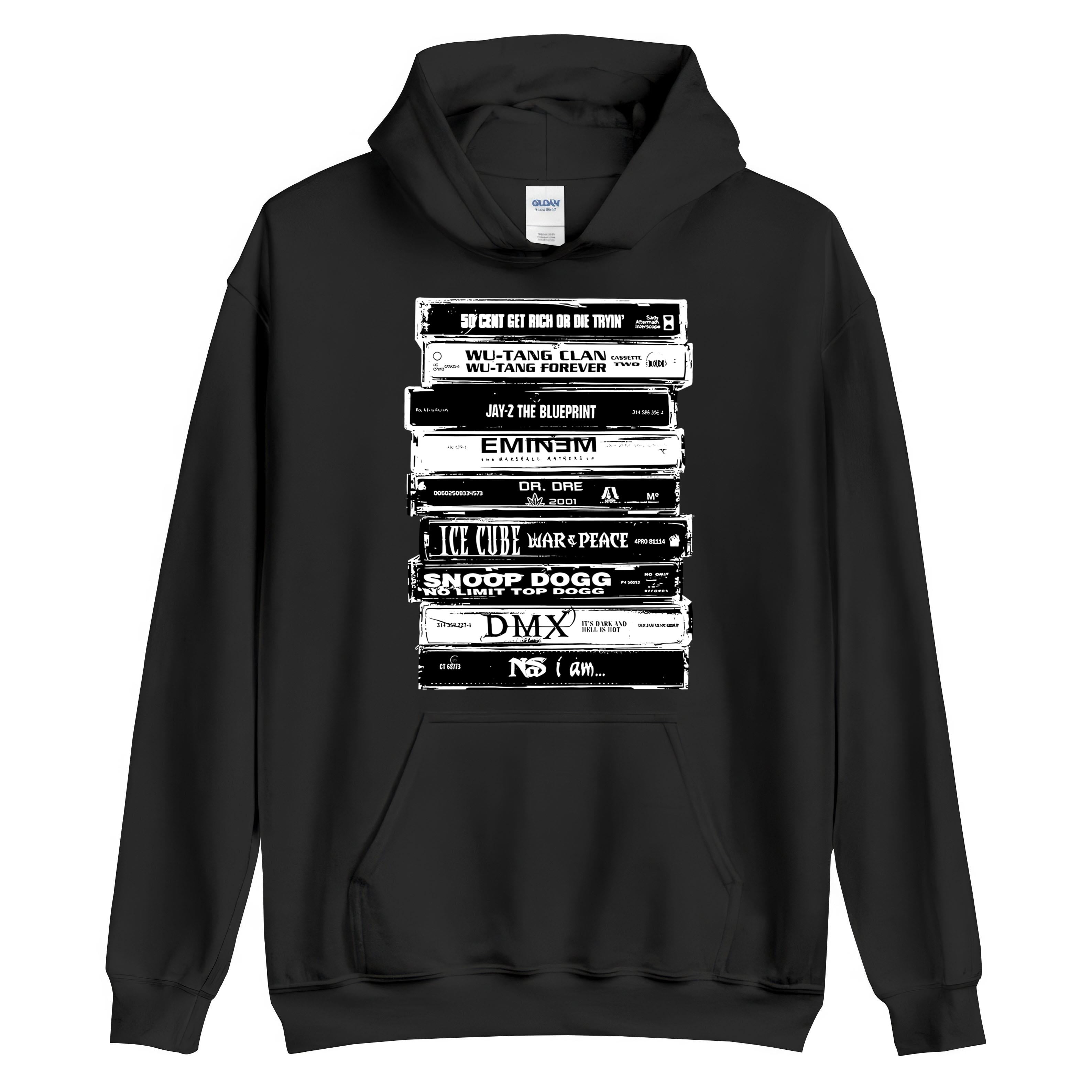 90s & 2000s Rap Music Graphic Shirt, Cassette Stack Tee, Size S-3XL ...