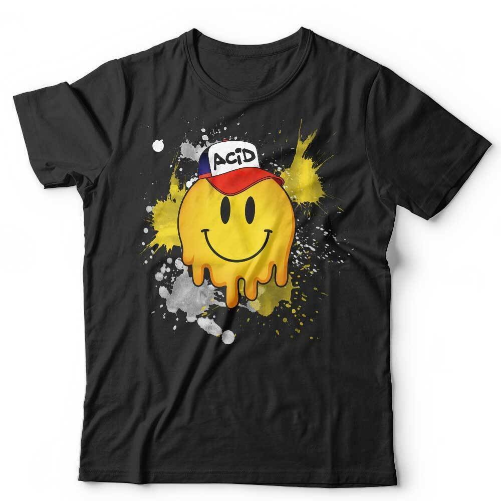 90s Acid House Smiley Face TShirt Unisex Music Festivals Trance Techno ...