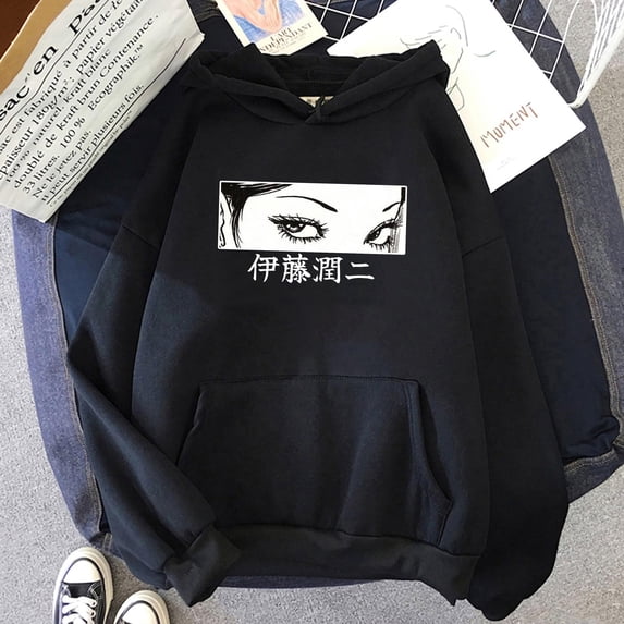 90s Anime Manga Creepy Girl Hoodie: Tomie Anime Horror Shirt, Japanese ...