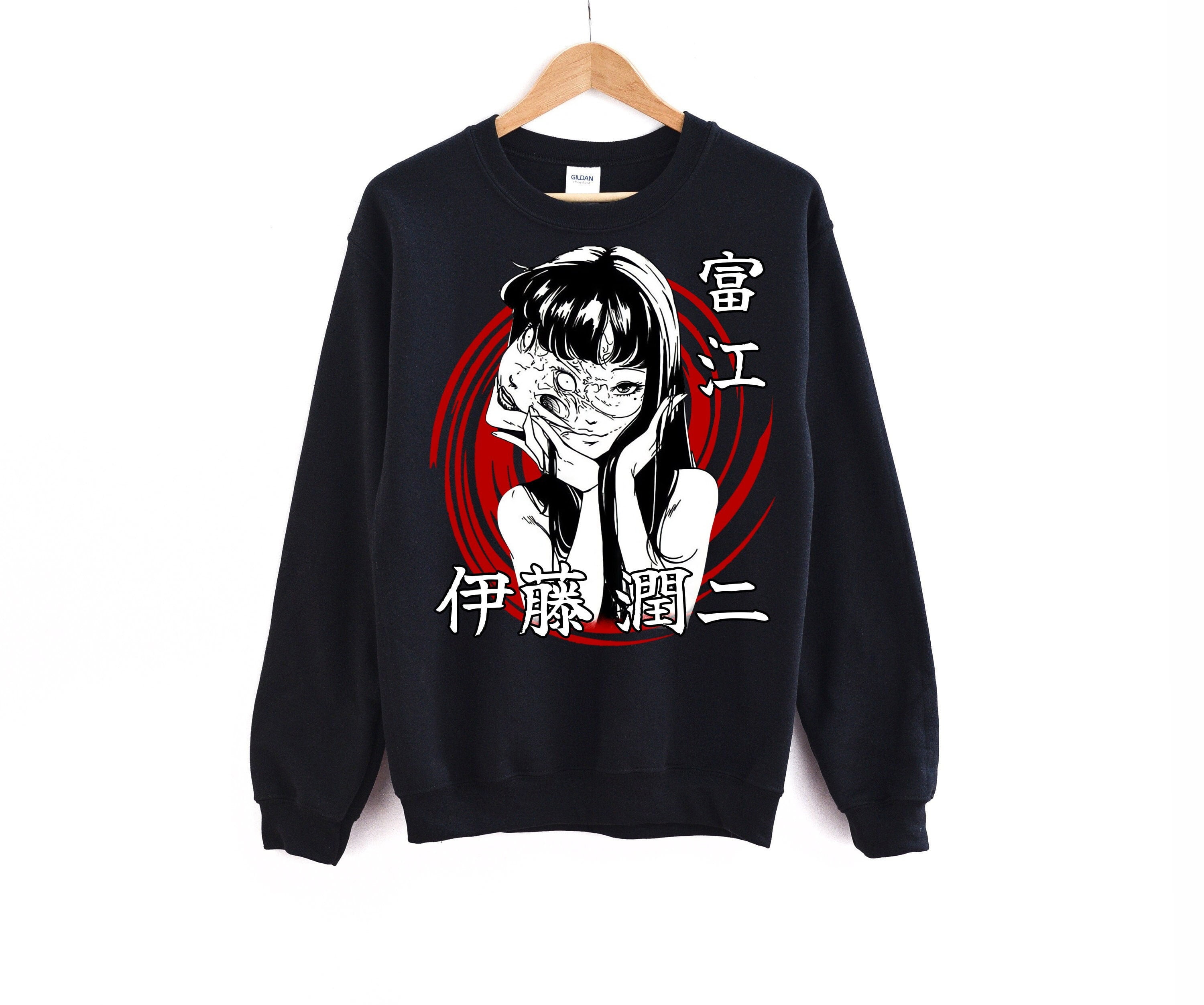 90s Anime Manga Creepy Girl Sweater: Tomie Anime Horror Shirt, Japanese ...