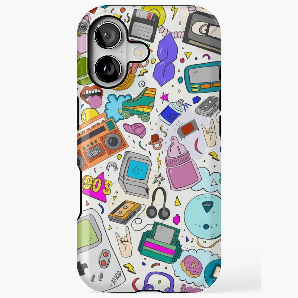 90s Baby Fun Nostalgic Throwback Retro Tough Phone Case for 11/12/13/14 ...