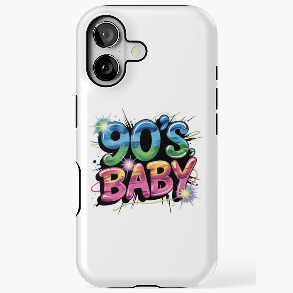 90s Baby Retro Neon Throwback Nostalgia Tough Phone Case 11 12 13 14 15 ...