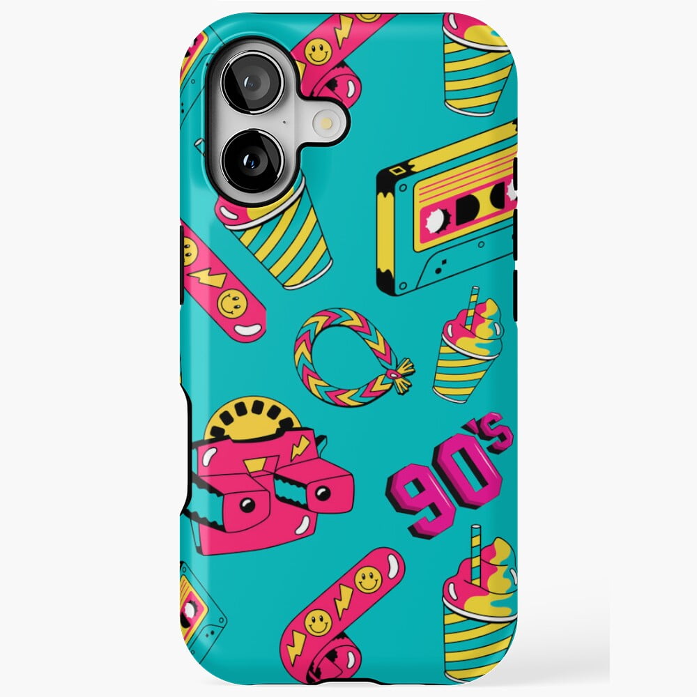 90s Baby Retro Nostalgia Phone Case with iPhone 11 to 17 Pro Max ...