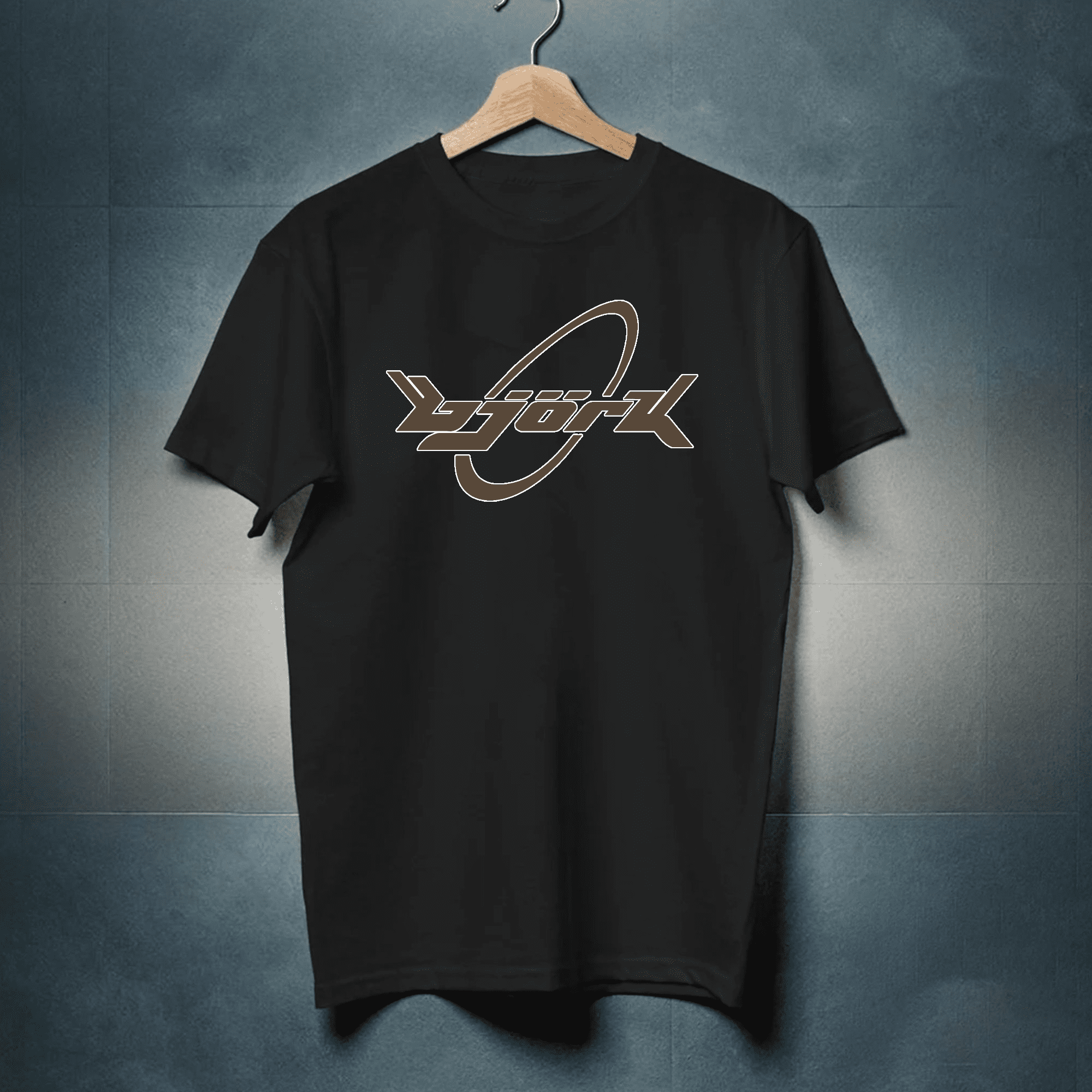 90s Bjork Debut Logo Black Short Sleeve Cotton T-shirt Unisex - Walmart.com