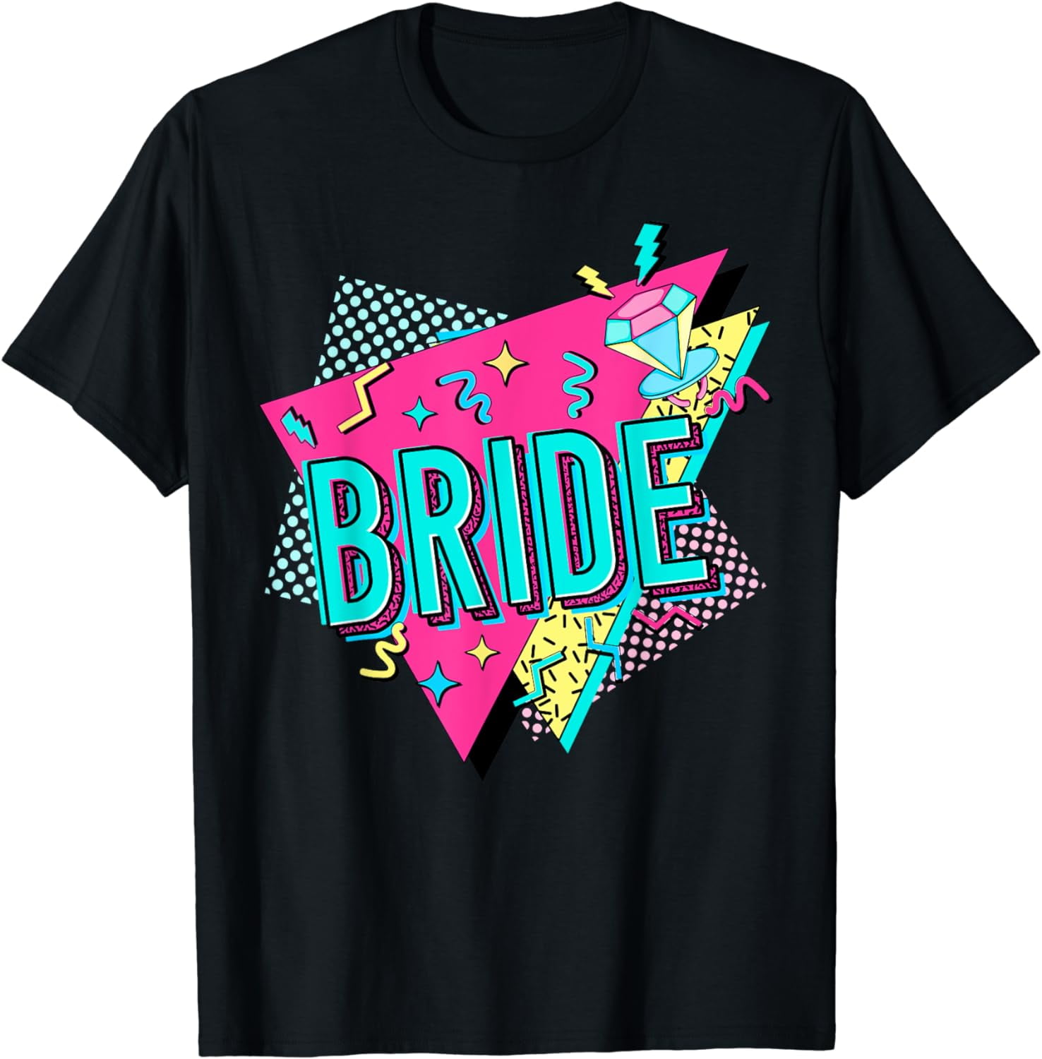 90s Bride Retro Bride of the 90s Bachelorette Party T-Shirt - Walmart.com