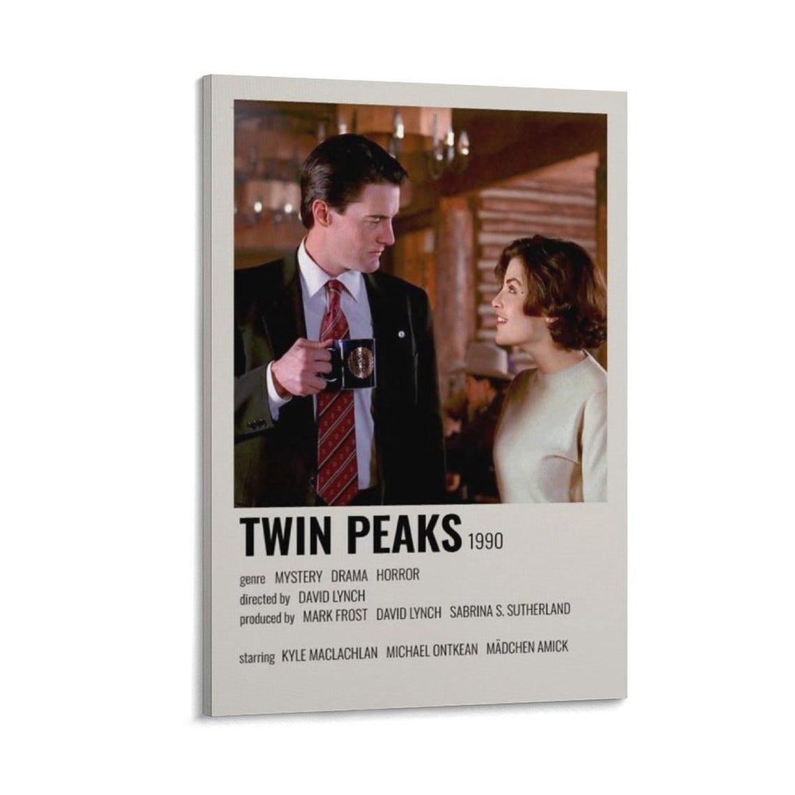 90s Crime Drama Cinema Minimalist Black and White Mid-Century Modern ...