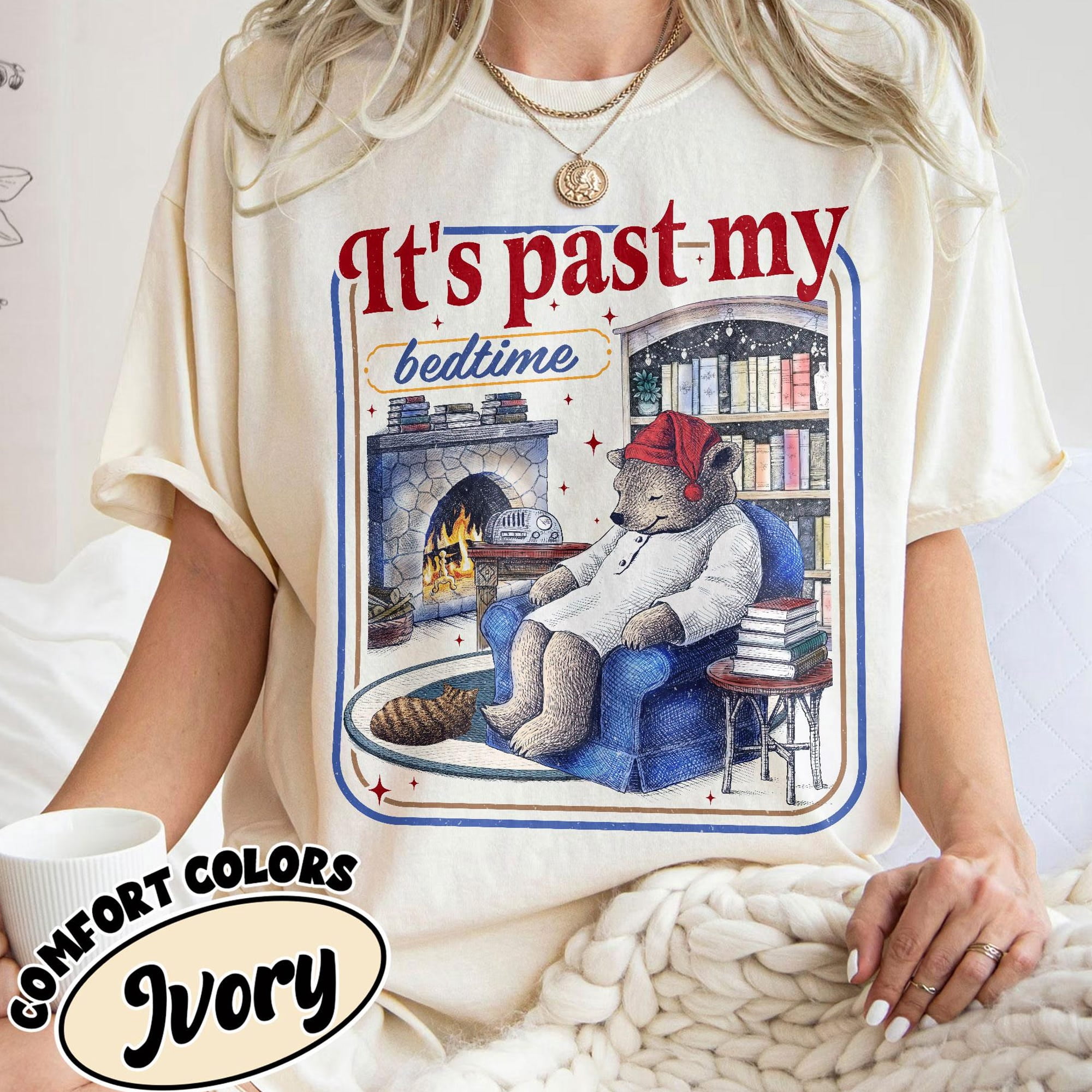 90s Cute Sleepy Bear Shirt It 39 s Past My Bedtime Tshirt Funny Meme ...