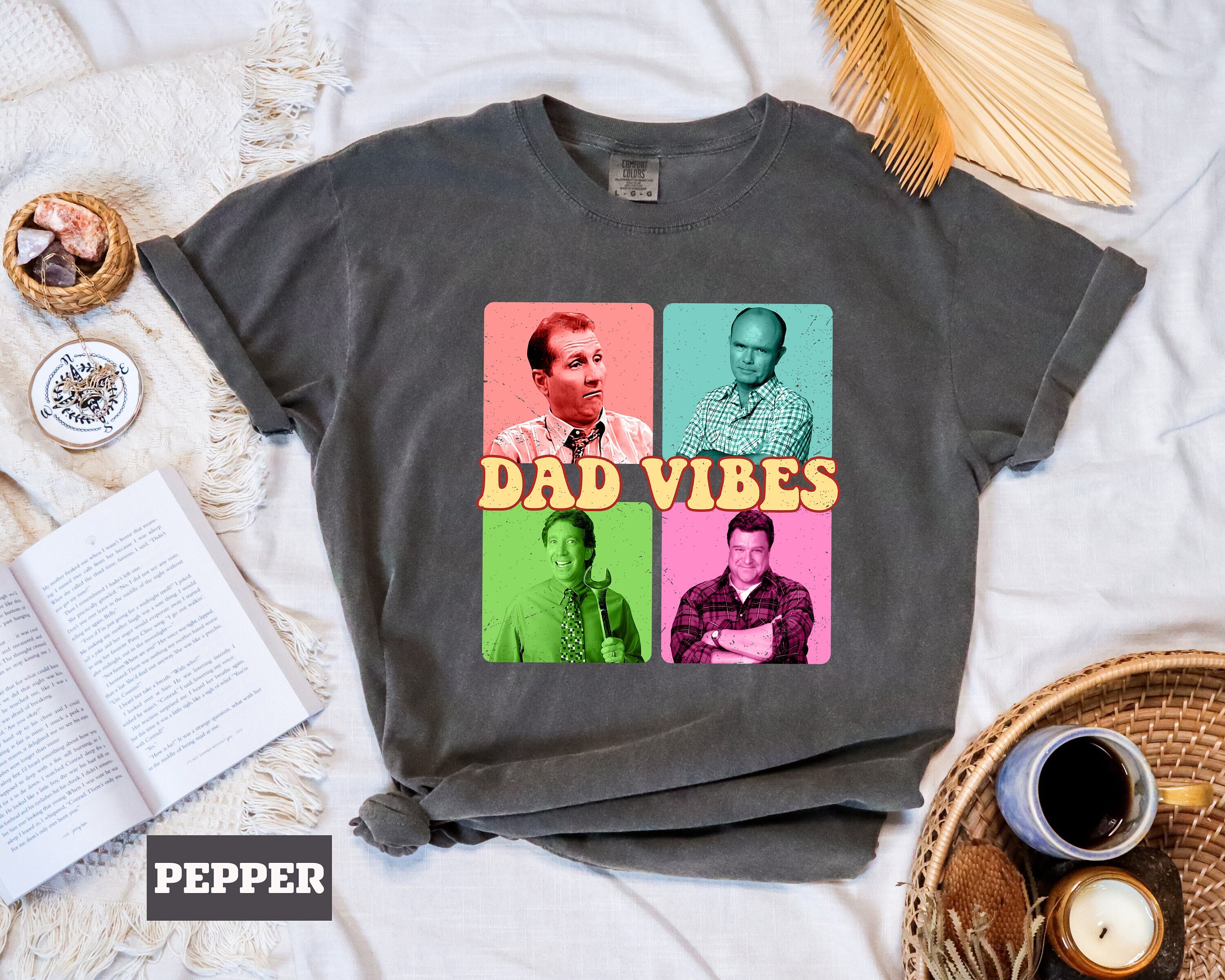 90s Dad Vibes T-Shirt, Trendy Tv Sitcom Shirt, Tv Show Dad Graphic Tee ...