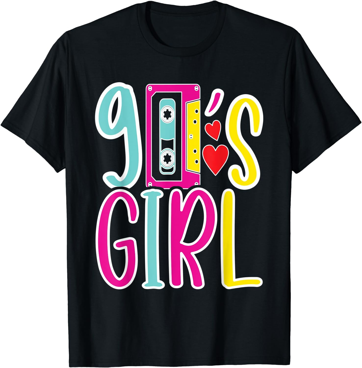 90s Girl Outfit 90s Costumes For Women Party The 90s T-Shirt Black 3X-Large - Walmart.com