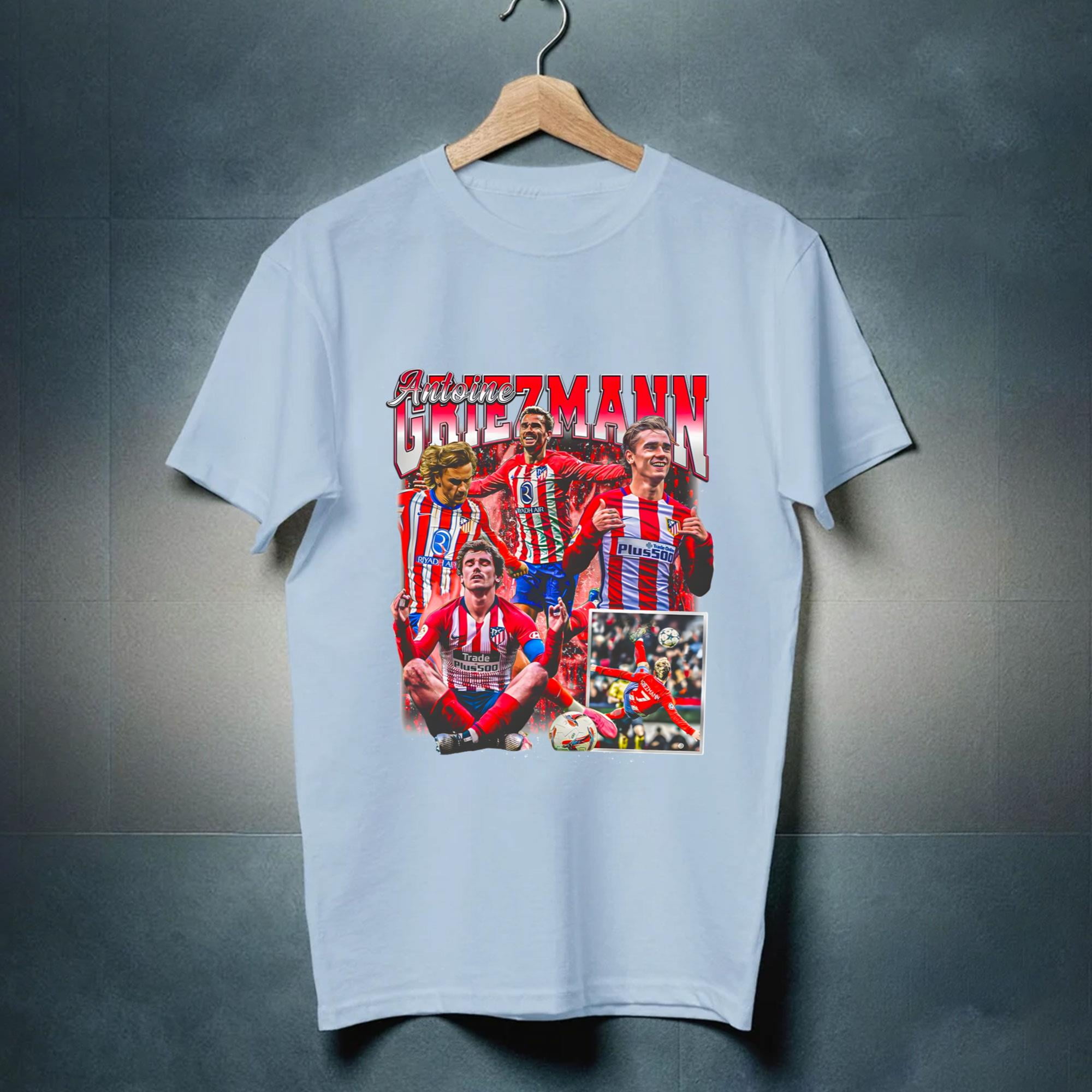 90s Graphic Antoine Griezmann T-Shirt, Atl®tico Madrid Tee, Soccer T-Shirt, Sport Tee, Cotton ...