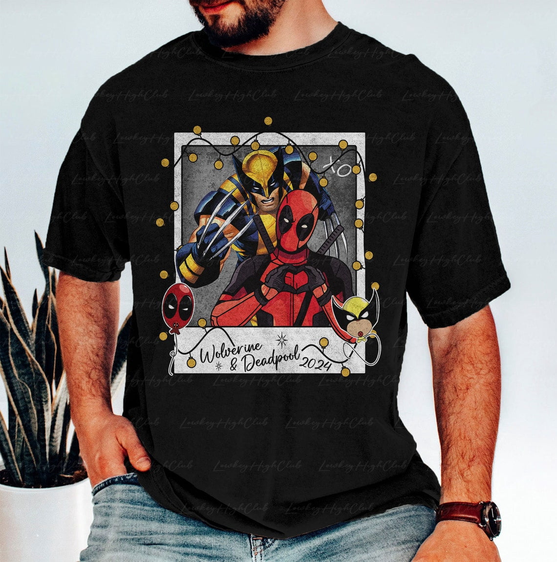 90s Graphic Deadpool Wolverine Polaroid T-Shirt For Men Women, Deadpool ...