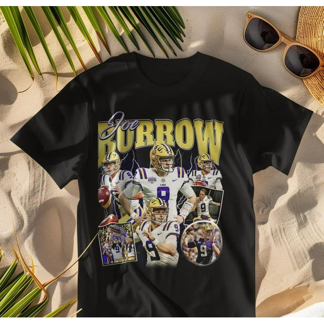 90s Graphic Joe Burrow Lsu T Shirt Joe Burrow Lsu Shirt American