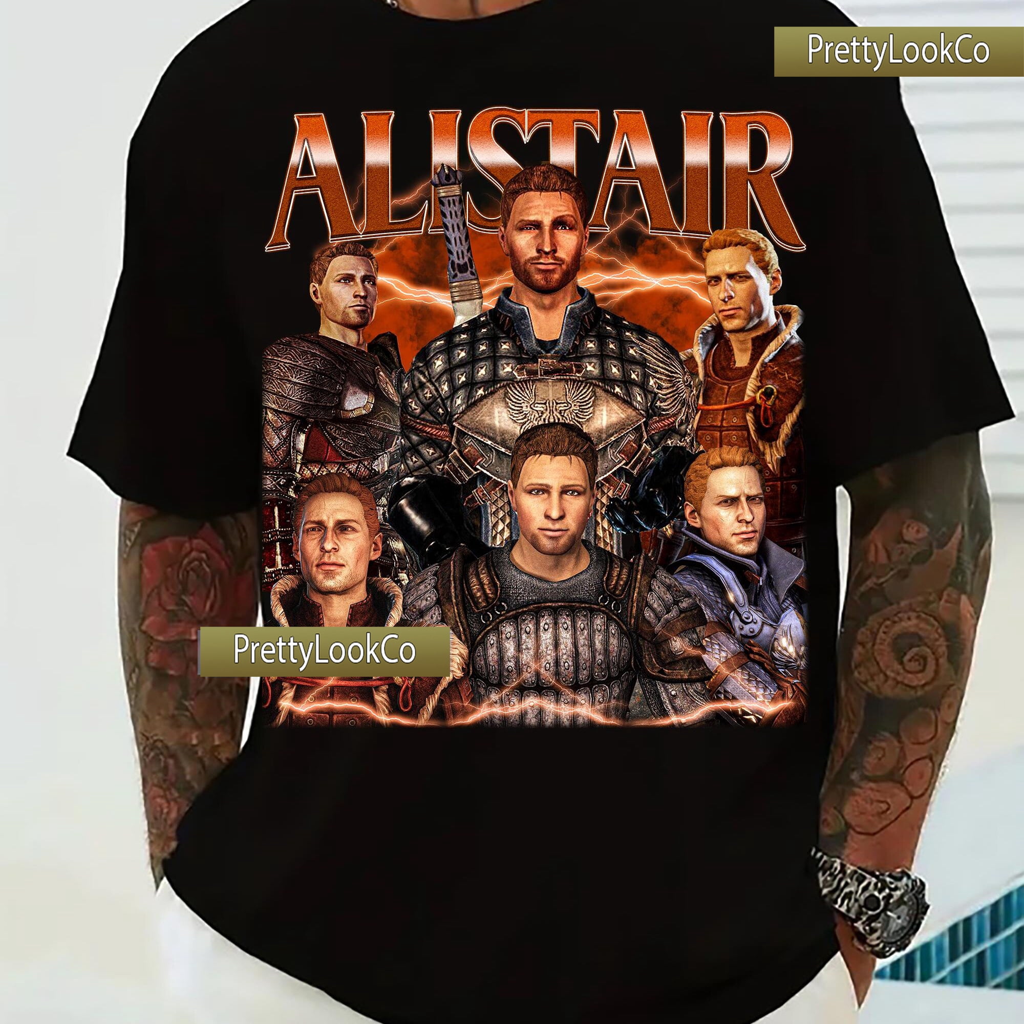 90s Graphic Style Alistair T-shirt Dragon Age Game Gifts For Man and ...