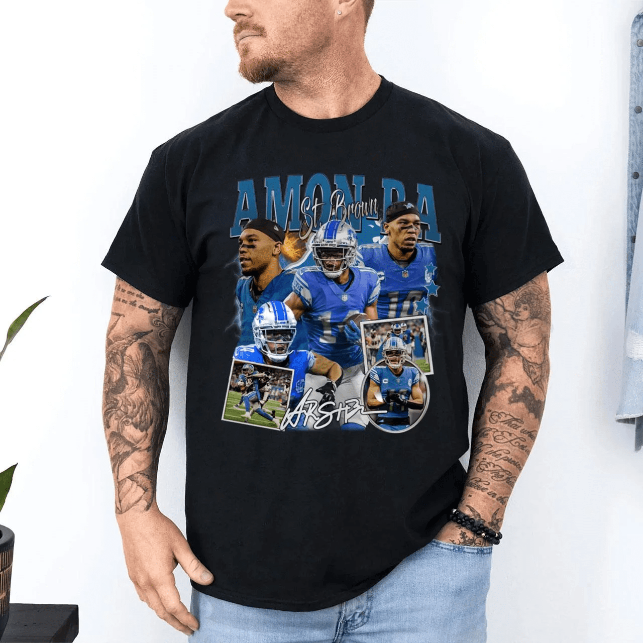 90s Graphic Style Amon-Ra St. Brown T-Shirt, Amon-Ra St. Brown shirt ...