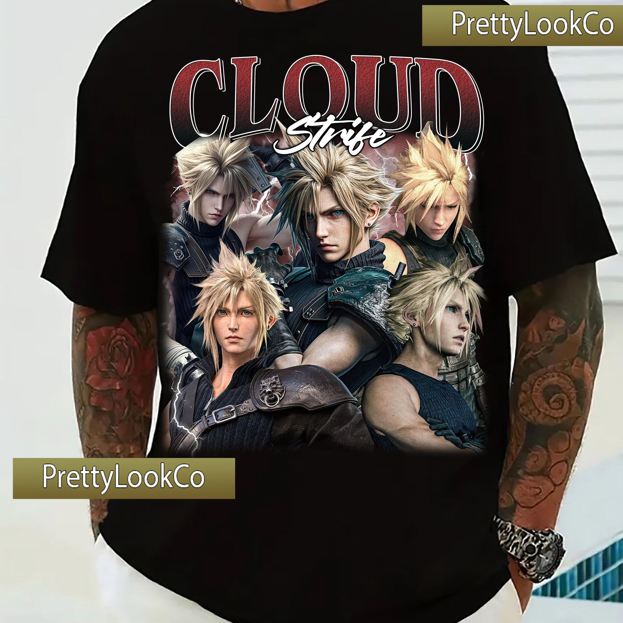 90s Graphic Style Cloud Strike T-shirt FPS Strike Game Gifts For Man ...