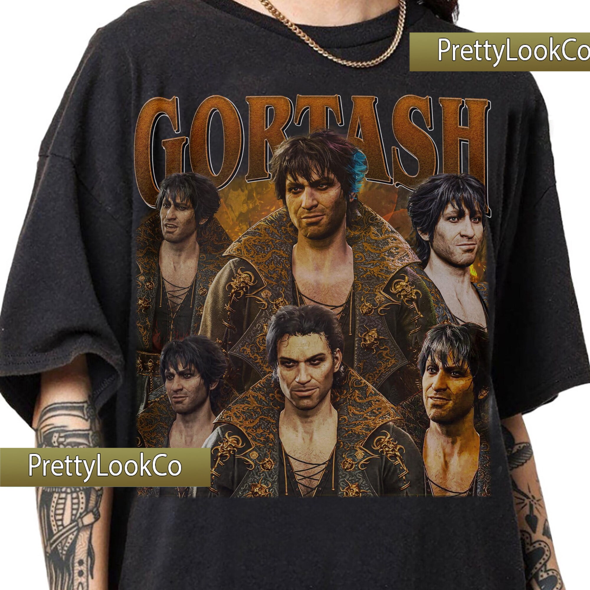 90s Graphic Style Enver Gortash T-shirt Enver Gortash Gate 3 Game Gifts ...