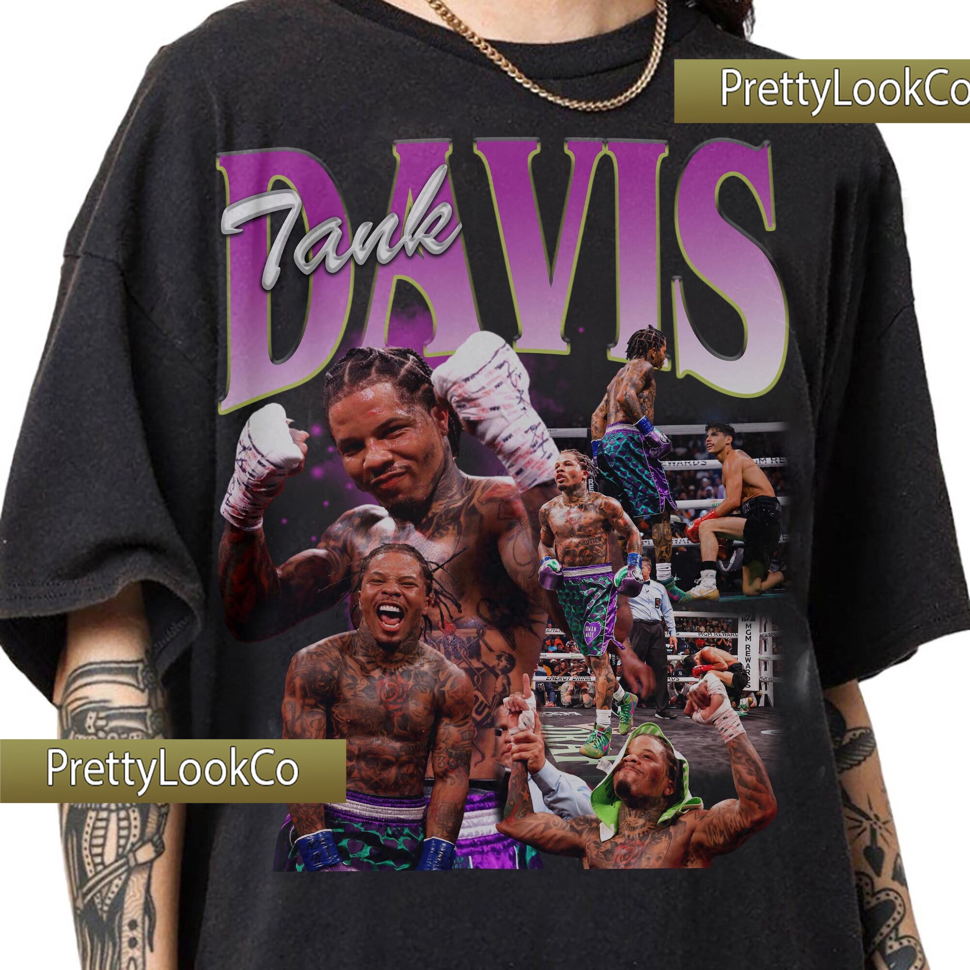 90s Graphic Style Gervonta Tank Davis T-shirt Retro American ...