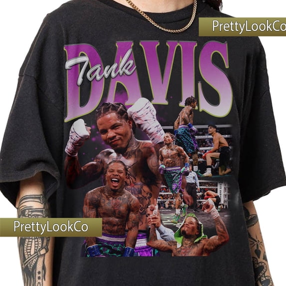 90s Graphic Style Gervonta Tank Davis T-shirt Retro American ...