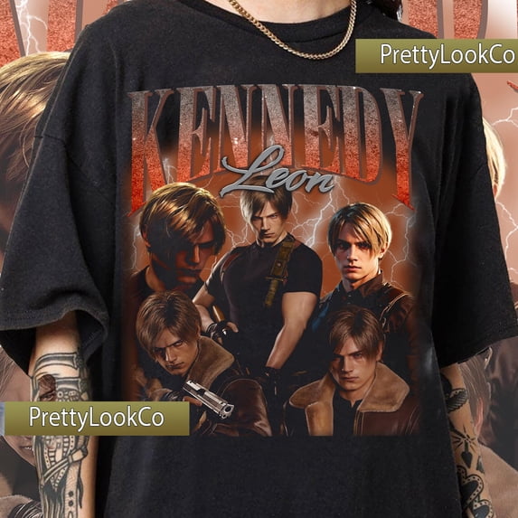 90s Graphic Style Leon S Kennedy 90s T-shirt Resident Evil Gifts For ...