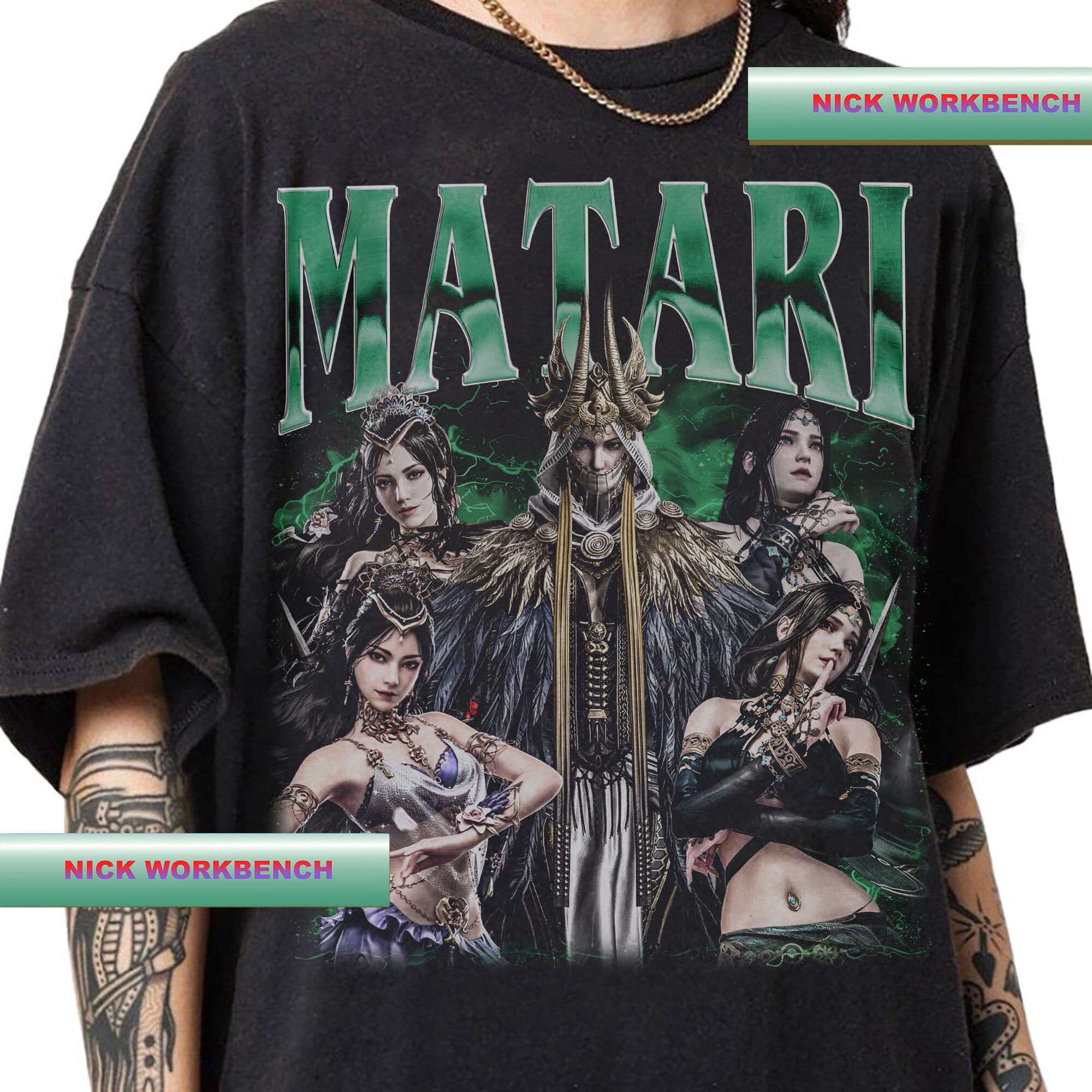 90s Graphic Style Matari Naraka T-shirt Matari T-shirt Gifts For Man ...