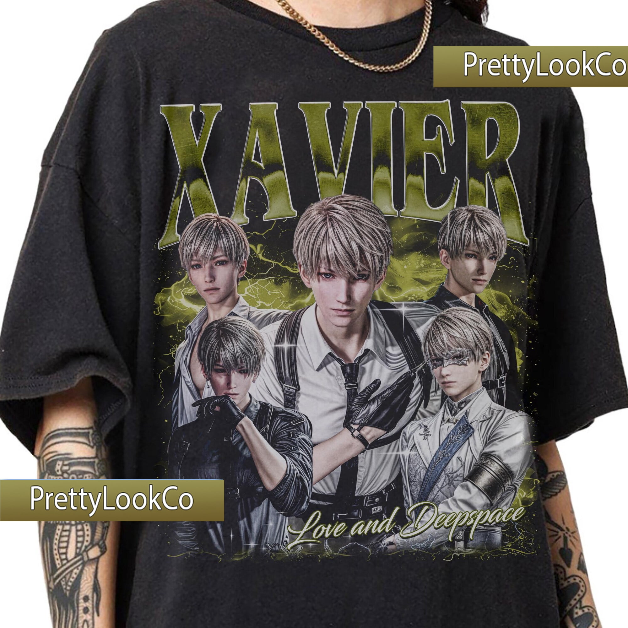 90s Graphic Style Xavier Love and Deepspace T-shirt Love and Deepspace ...