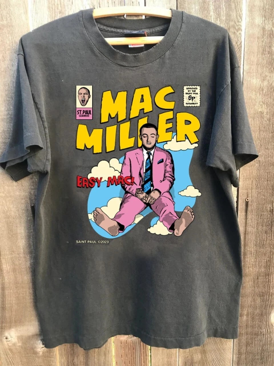 90s Hip Hop Basic Style Charcoal T-Shirt Unisex Tee T-Shirt - Walmart.com