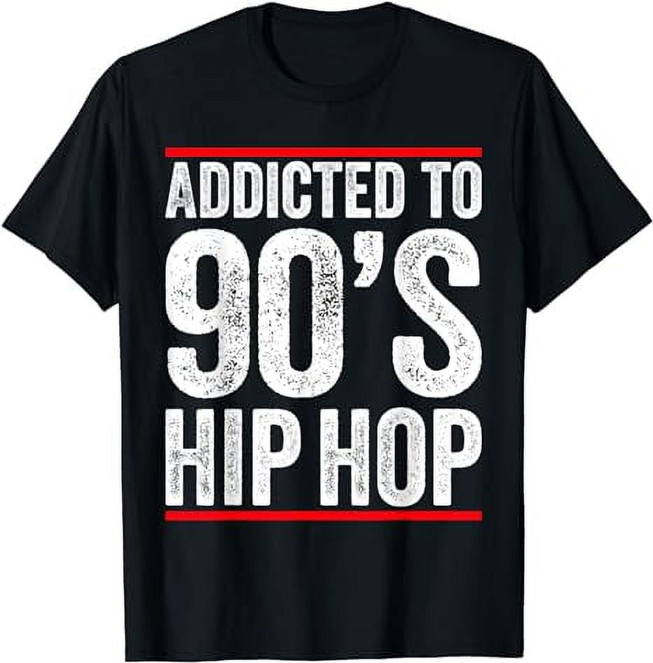 90s Hip Hop Lover Gangster Rap Clothing Old School Retro T-Shirt ...